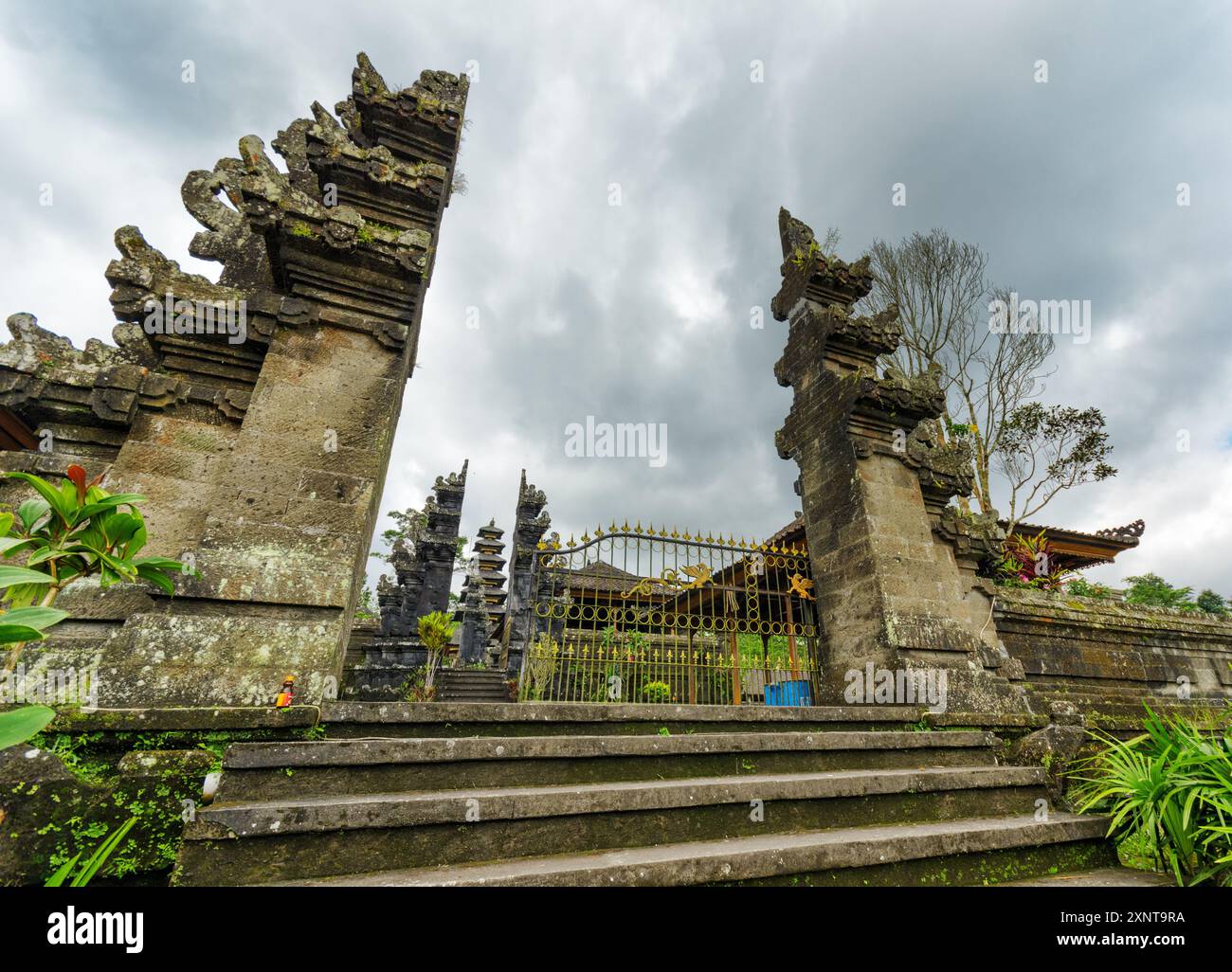 Traditional balinese architecture. The Pura Besakih temple Stock Photo ...