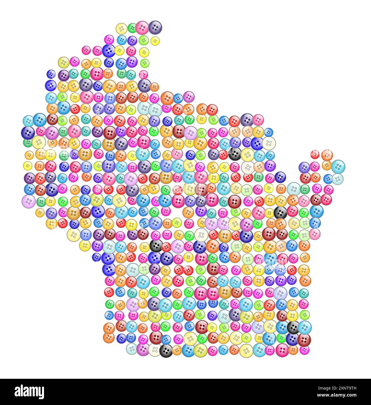 Map united states colorful hi-res stock photography and images - Alamy