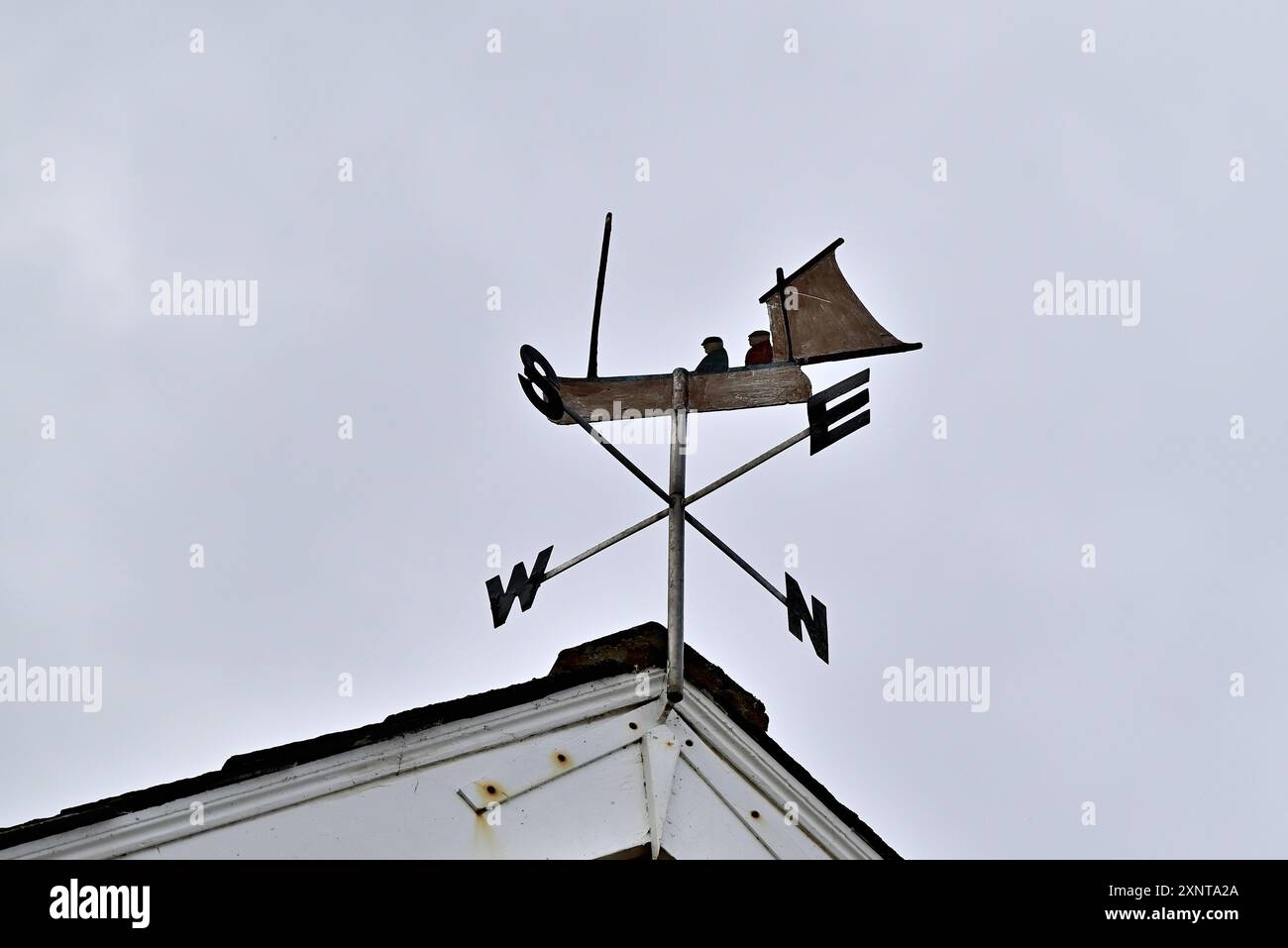 Around the UK - Weather Vane depicting a traditional sailing boat ...