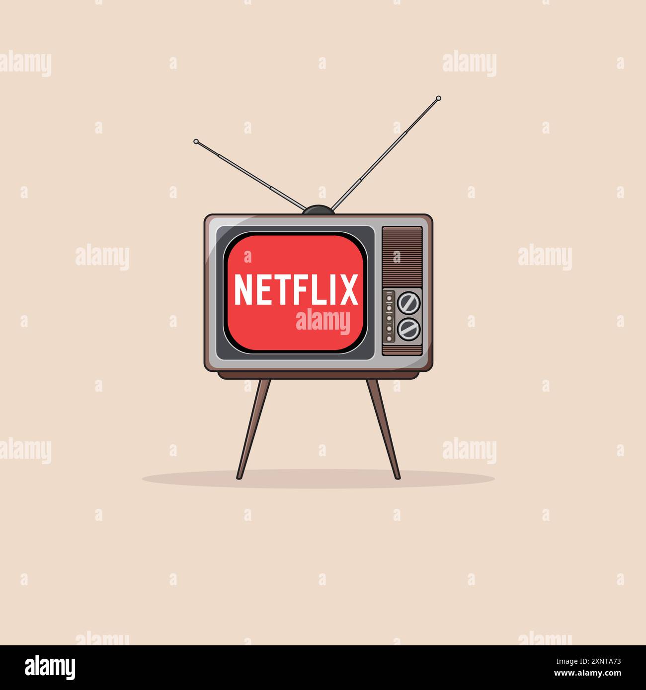 Netflix television Stock Vector Images - Alamy