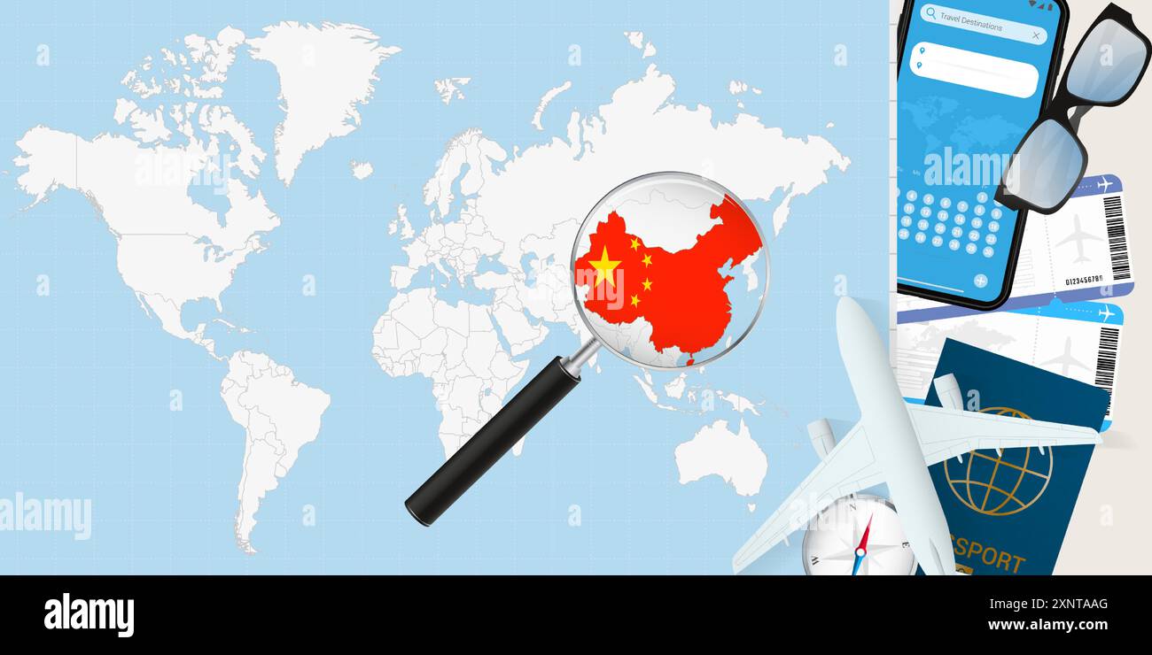 China map compass hi-res stock photography and images - Alamy