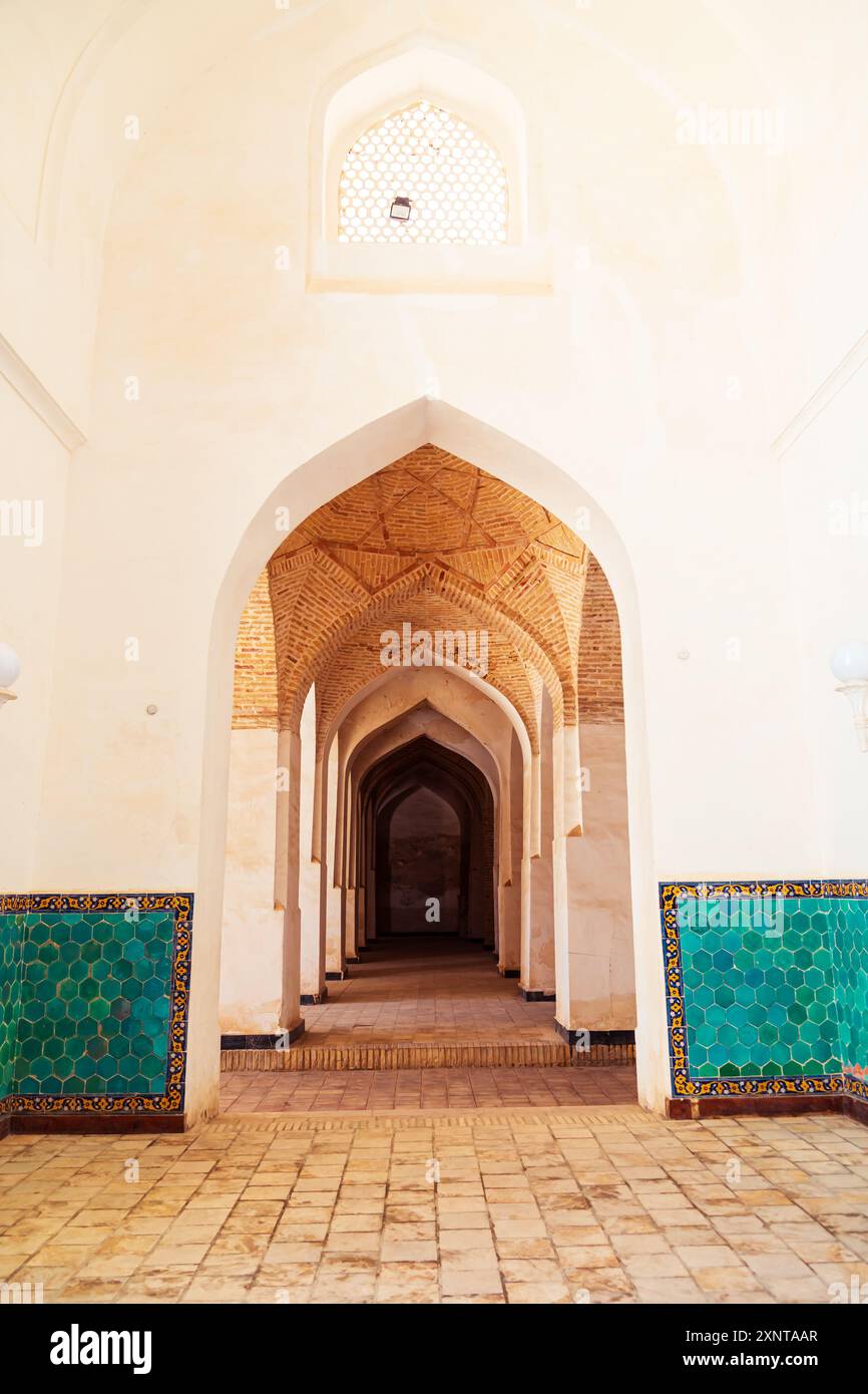 The courtyard of the ancient Kalyan mosque, a UNESCO World Heritage ...