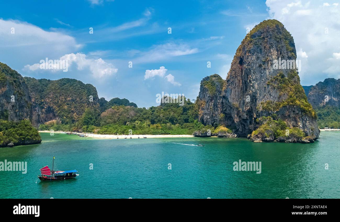 Aerial view pranang beach in hi-res stock photography and images - Alamy