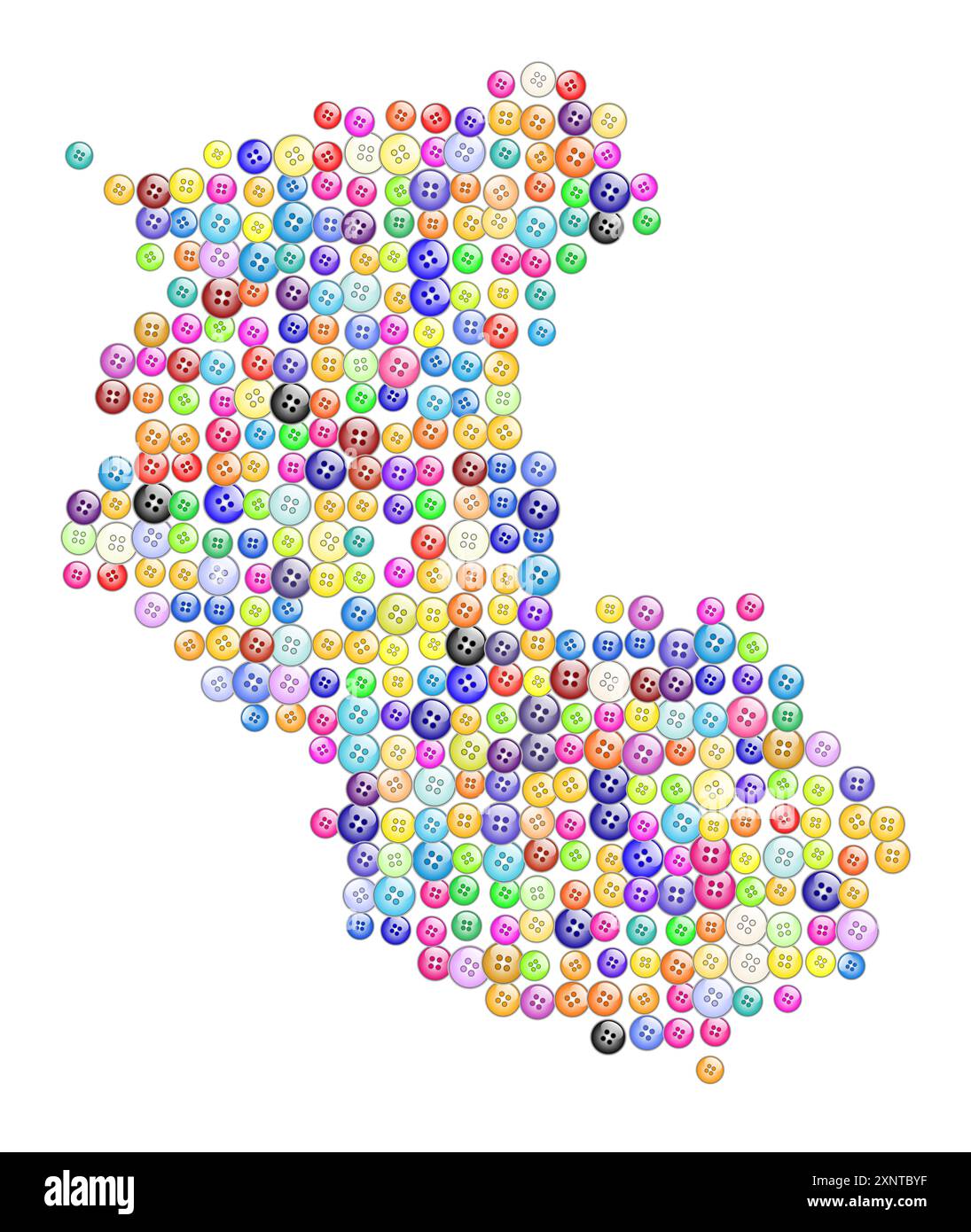 Symbol Map of the Prefecture Wakayama (Japan) showing the territory ...