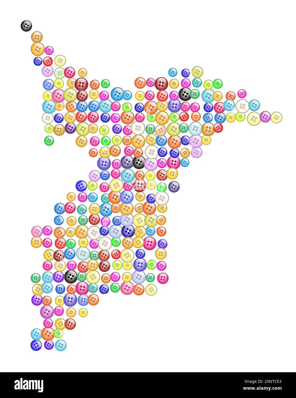 Chiba outline map hi-res stock photography and images - Alamy