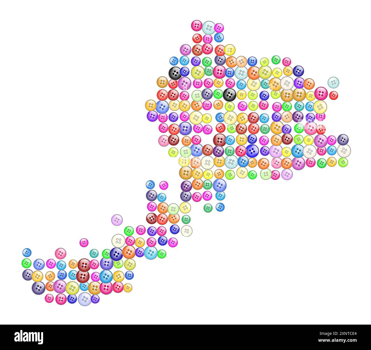 Fukui outline map hi-res stock photography and images - Alamy