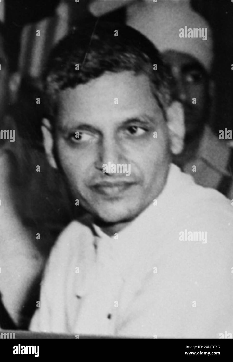 NATHURAM GODSE (1910-1949) Hindu nationalist who assassinated Mahatma ...