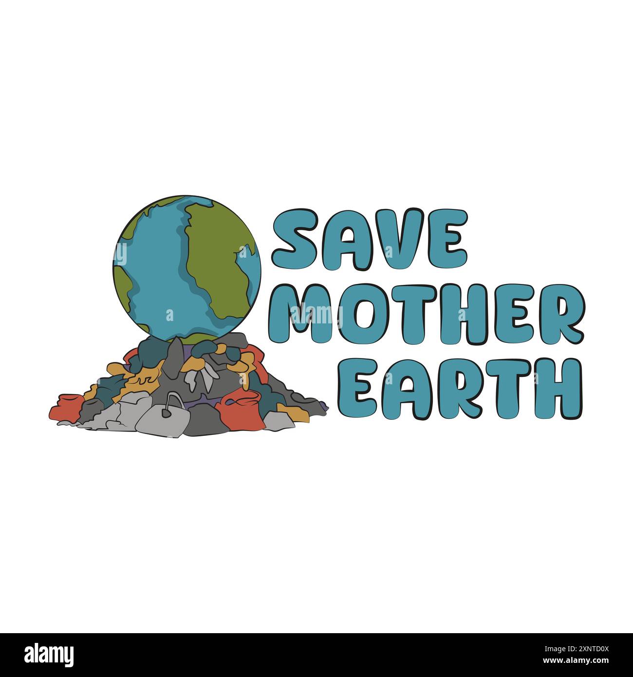 Quote save mother earth. Earth Day. Save the planet. Sad earth globe ...