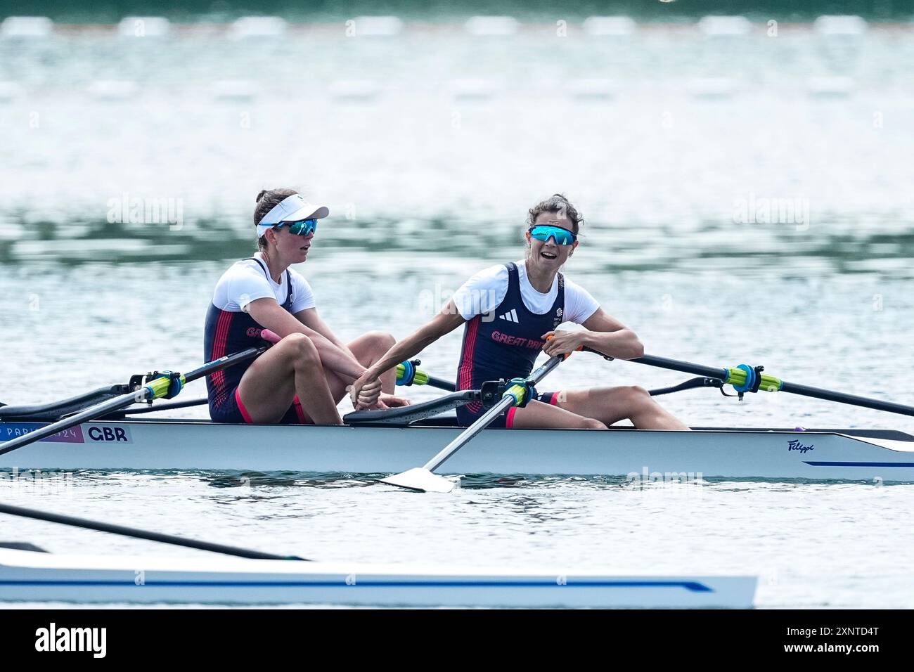 Emily Craig and Imogen Grant of Great Britain celebrate victory during ...