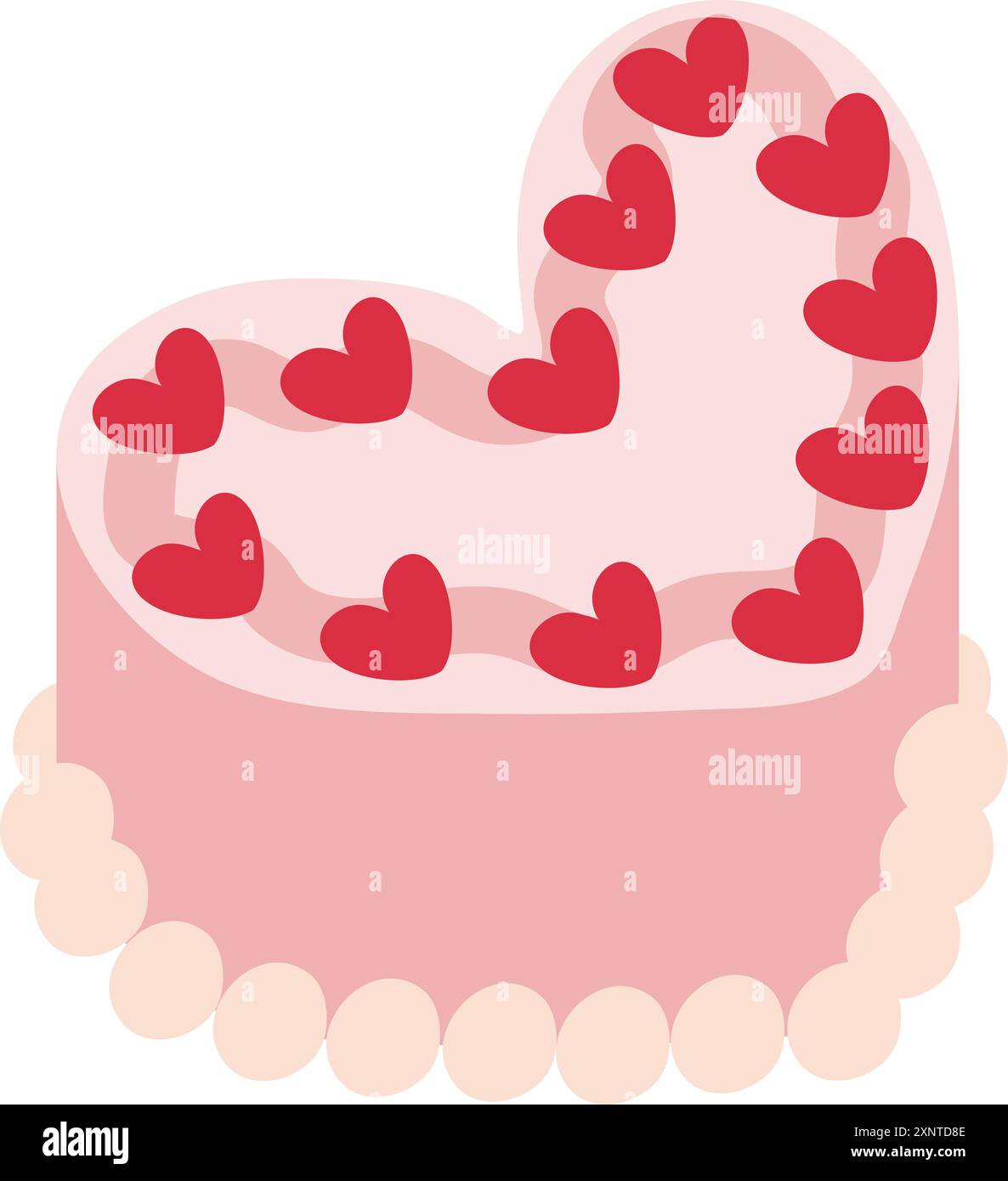 Pink heart cake clipart hi-res stock photography and images - Alamy