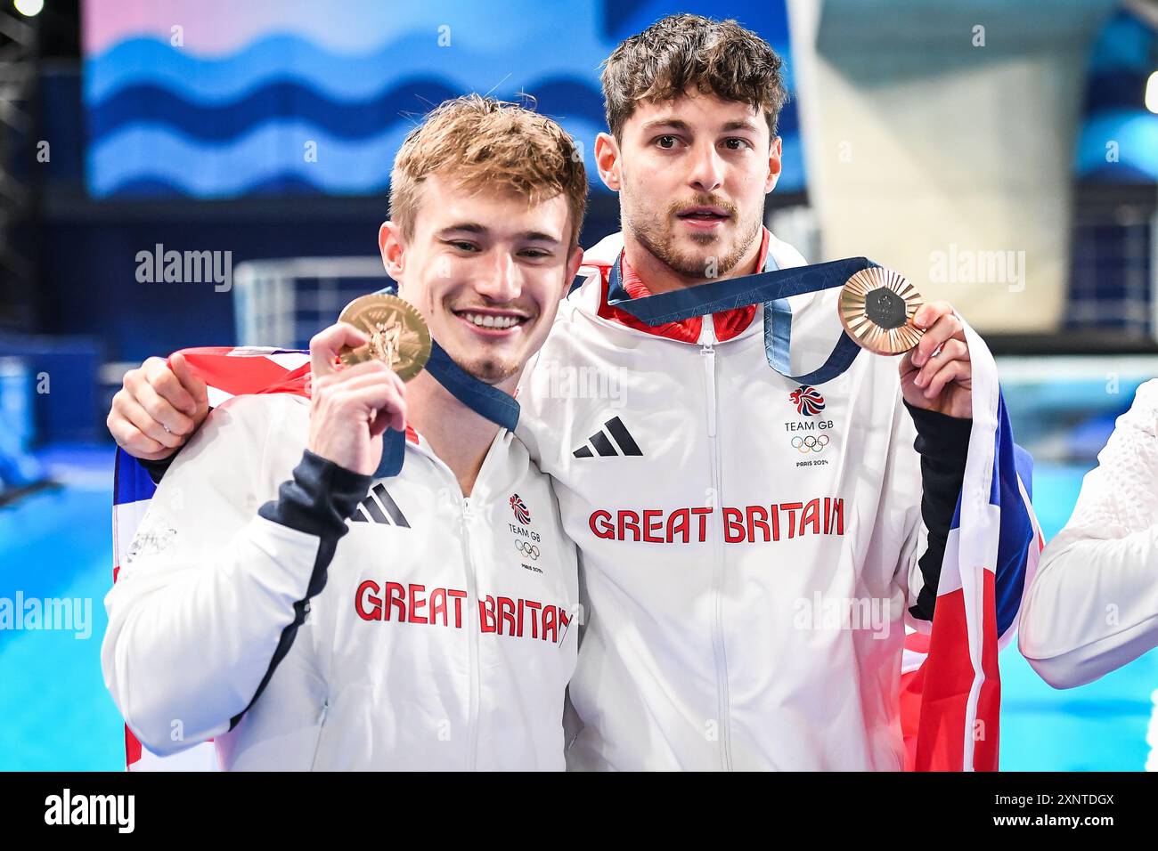 HARDING Anthony and LAUGHER Jack of Great Britain celebrate with his ...