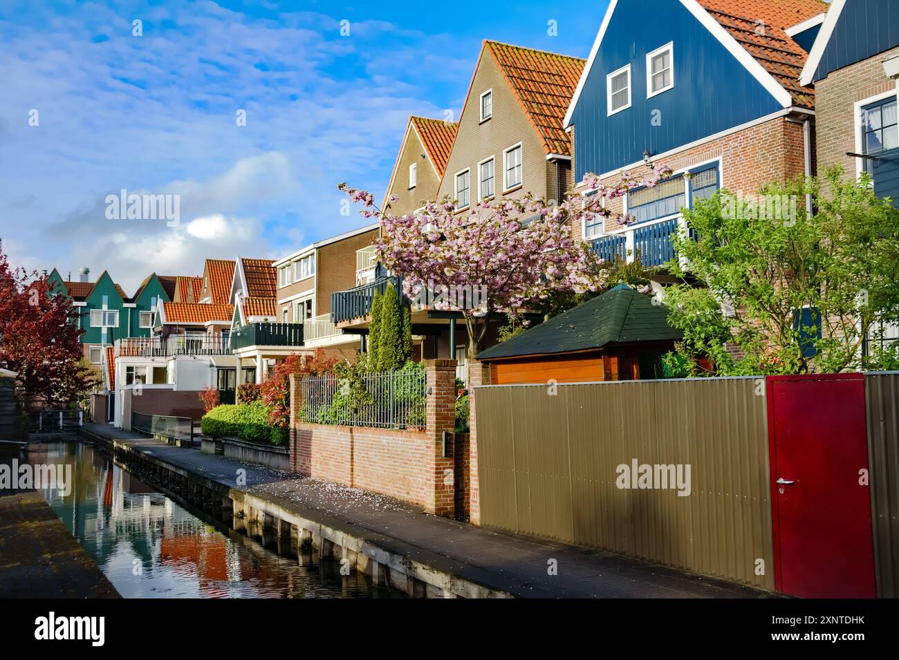 Typical Dutch family houses, modern residential architecture in ...