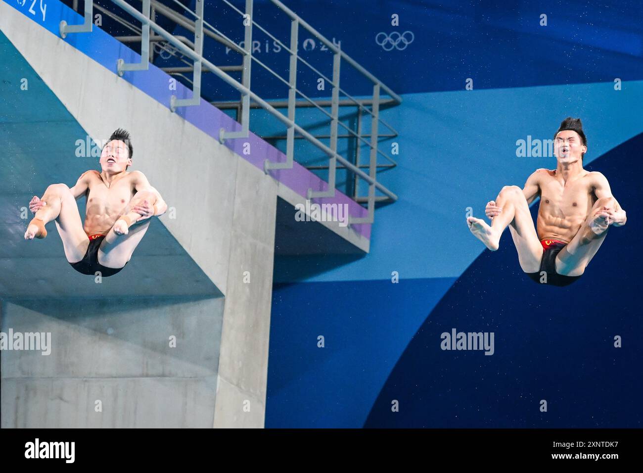 LONG Daoyi and WANG Zongyuan of China during the Diving, Men's ...
