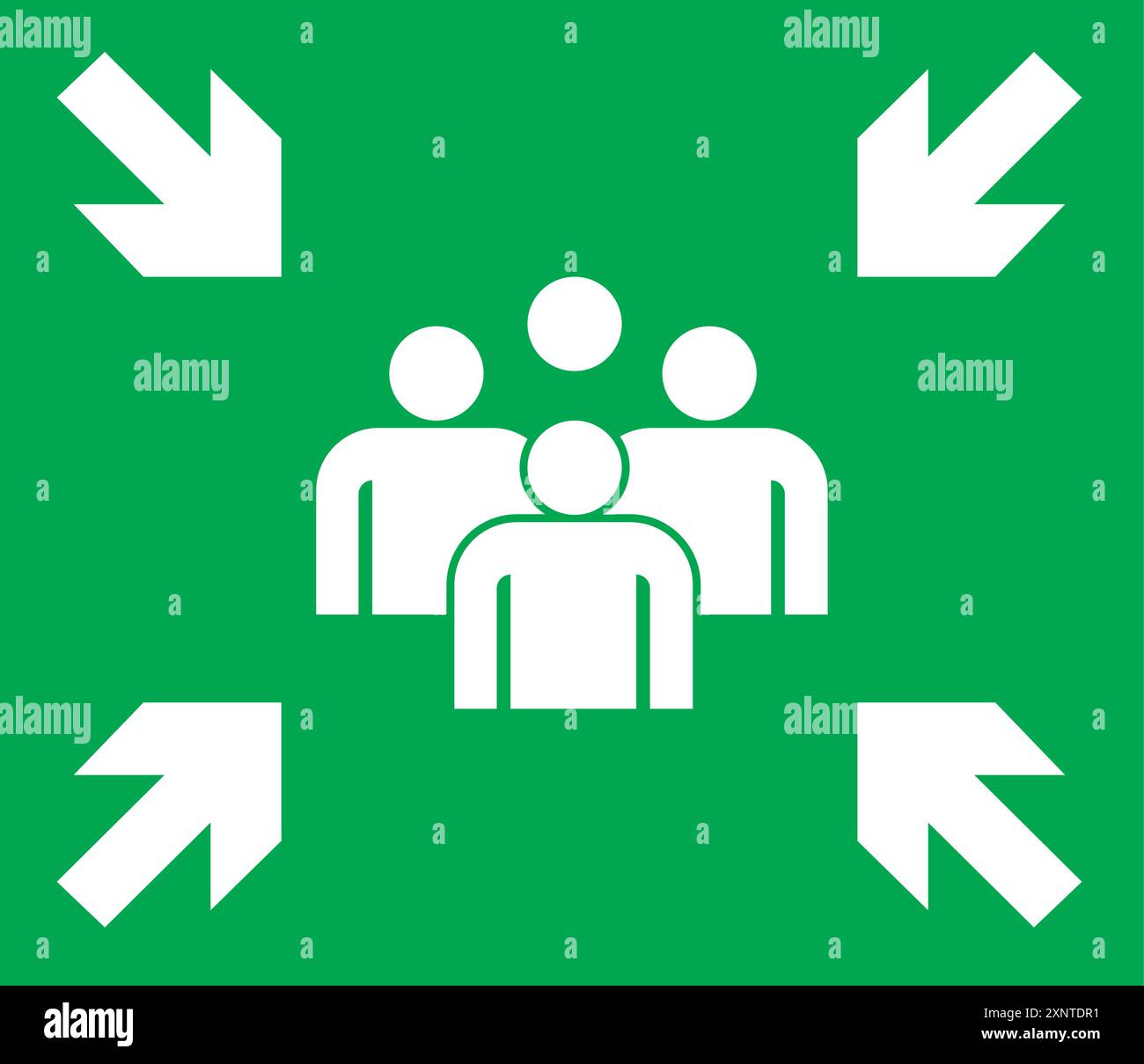 Green sign emergency assembly point hi-res stock photography and images ...