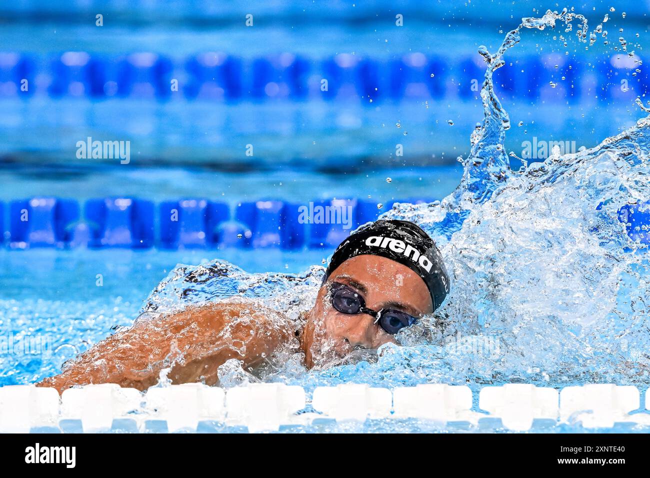 Paris, France. 02nd Aug, 2024. Simona Quadarella of Italy competes in ...