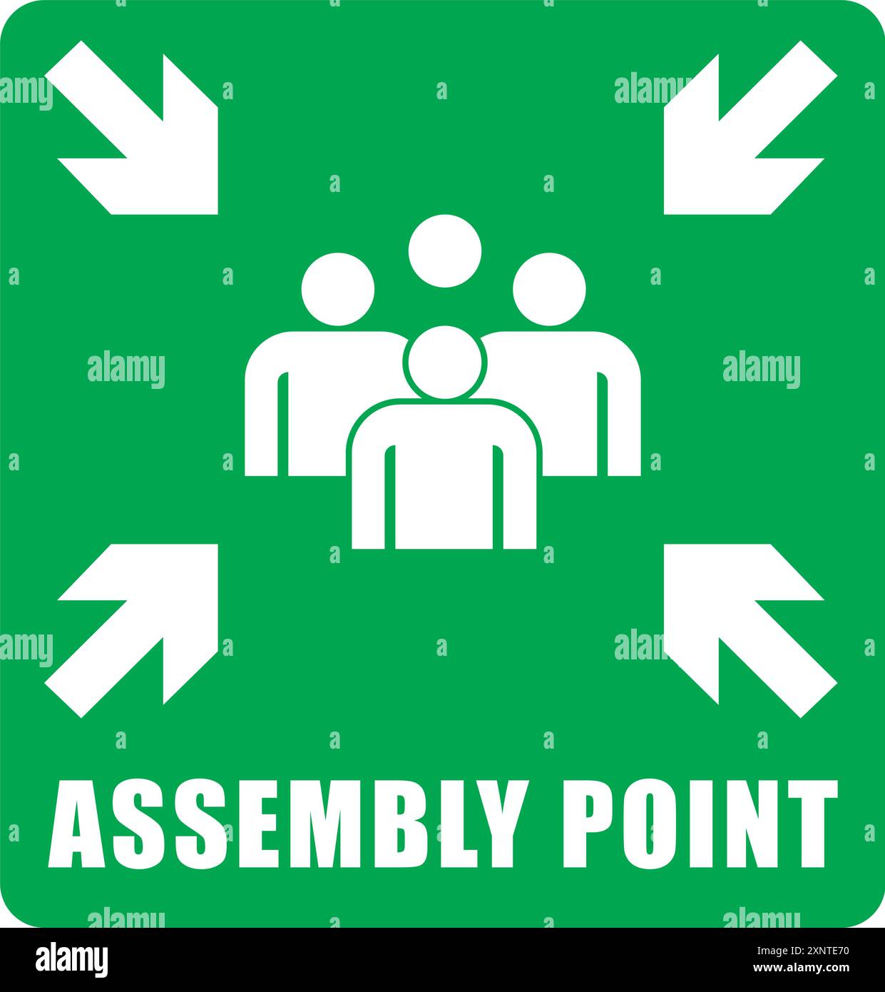 Green sign emergency assembly point hi-res stock photography and images ...