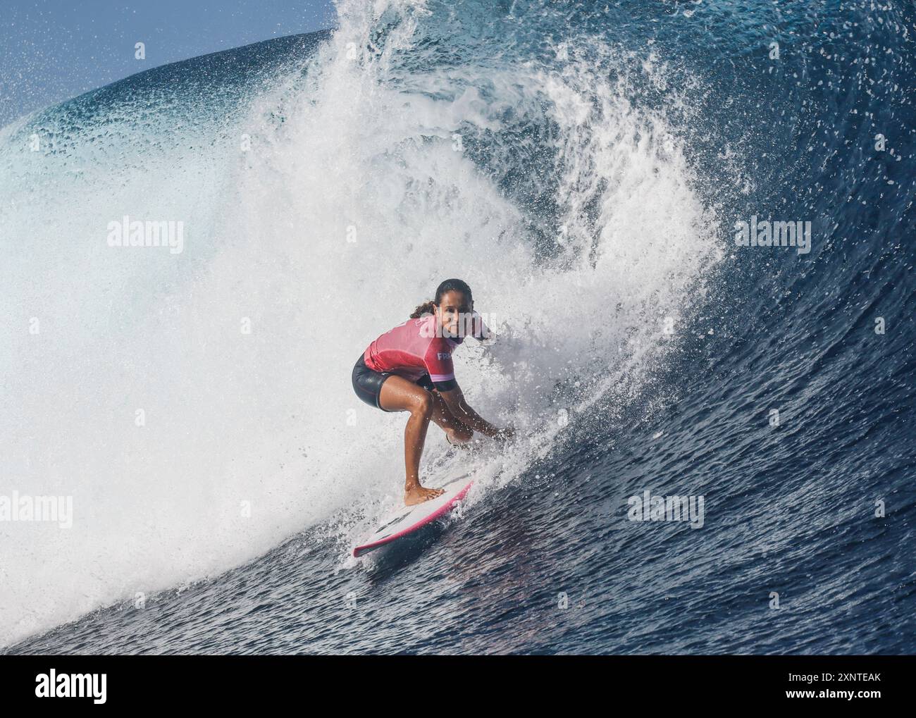 Tahiti, French Polynesia. 1st Aug, 2024. Vahine Fierro of France ...
