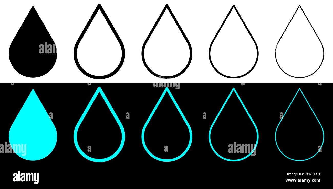 Dripped drop Stock Vector Images - Alamy