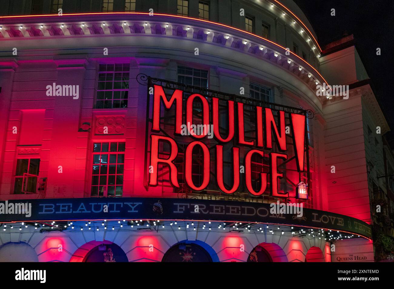 London, UK - July 23, 2024: Moulin Rouge Musical in Piccadilly theatre at night Stock Photo - Alamy