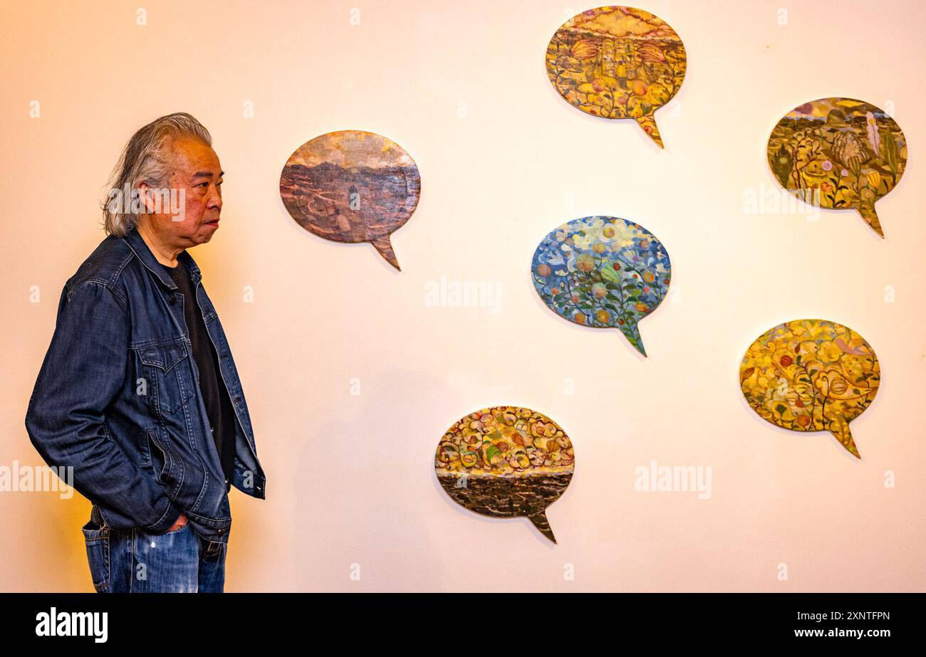 Edinburgh, United Kingdom. 02 August, 2024 Pictured: Joe Fan with a ...