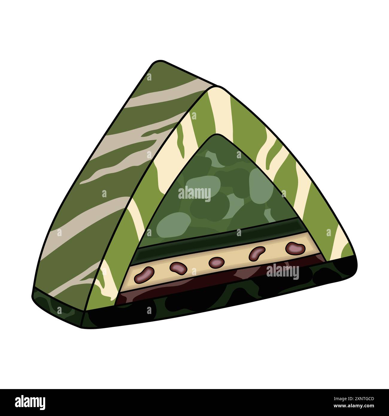 Triangle shaped matcha roll cake hi-res stock photography and images ...