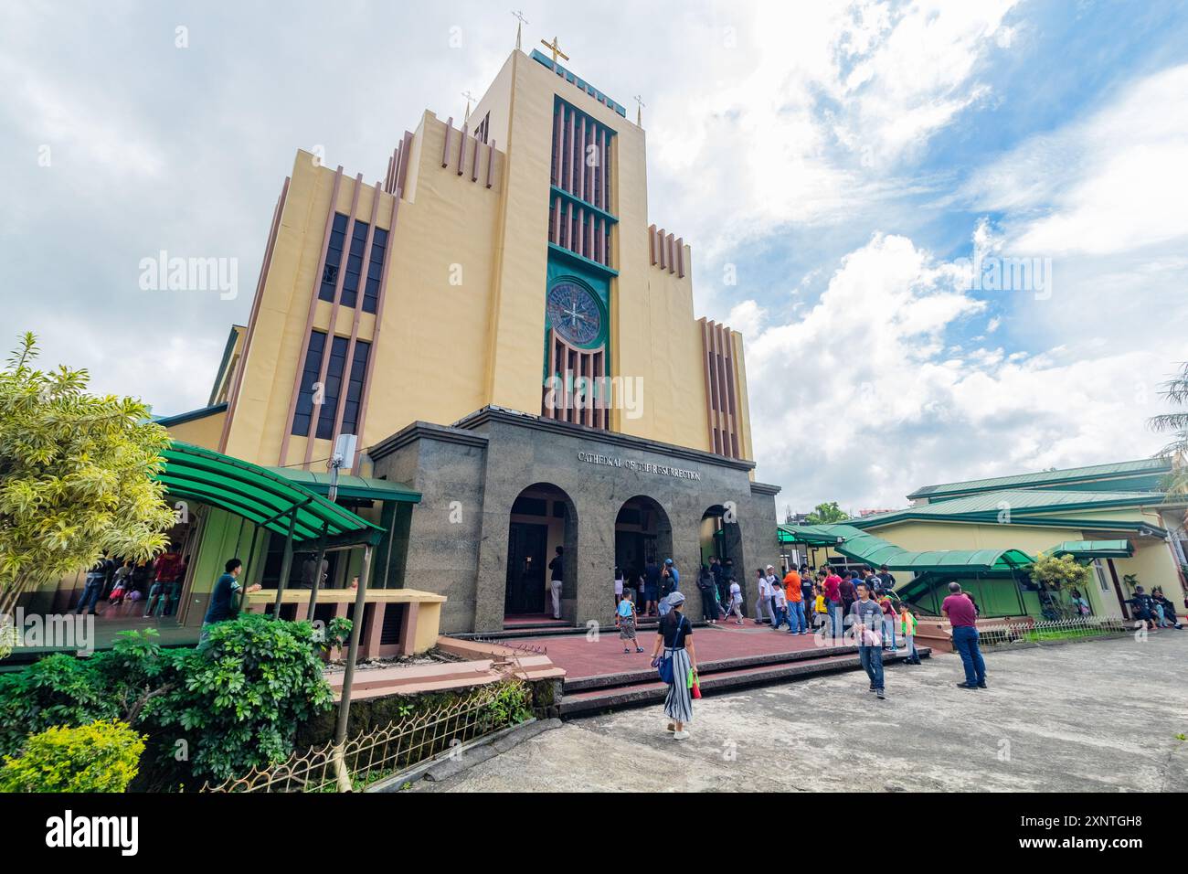 Facade of the Cathedral of Resurrection, an Episcopal church in Baguio ...