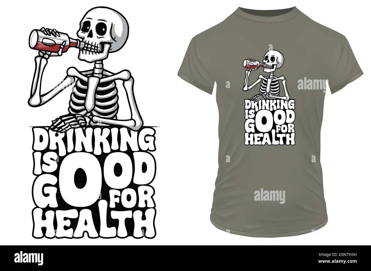 Alcoholic skeleton Cut Out Stock Images & Pictures - Alamy