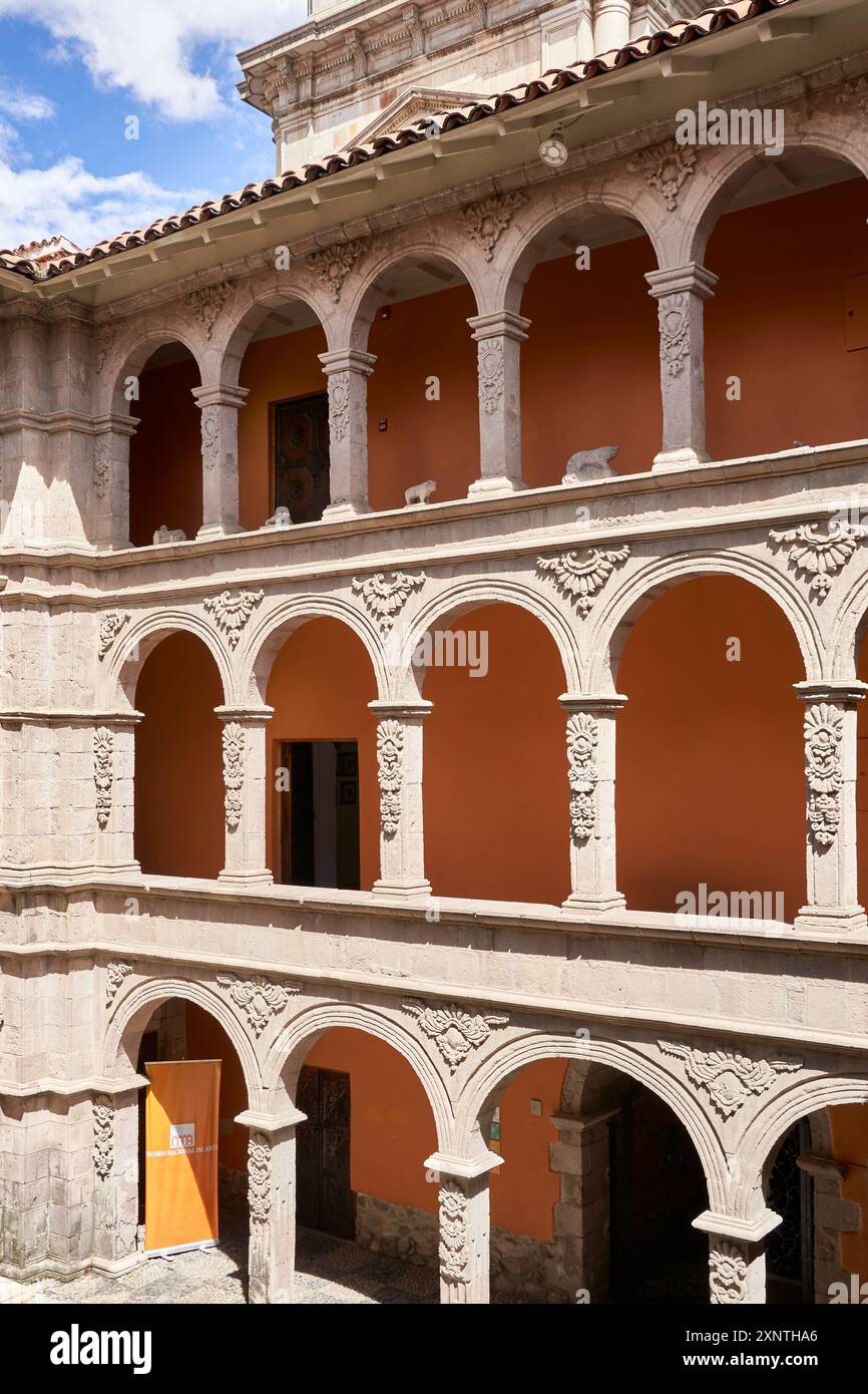 Beautiful colonial architecture featuring intricate arches and an ...