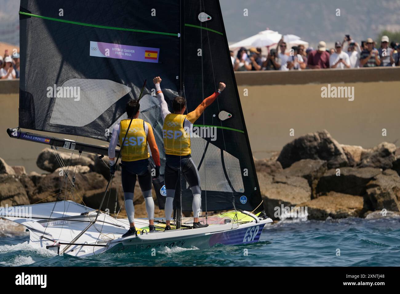 Florian Trittel Paul and Diego Botin Le Chever of Spain celebrate ...