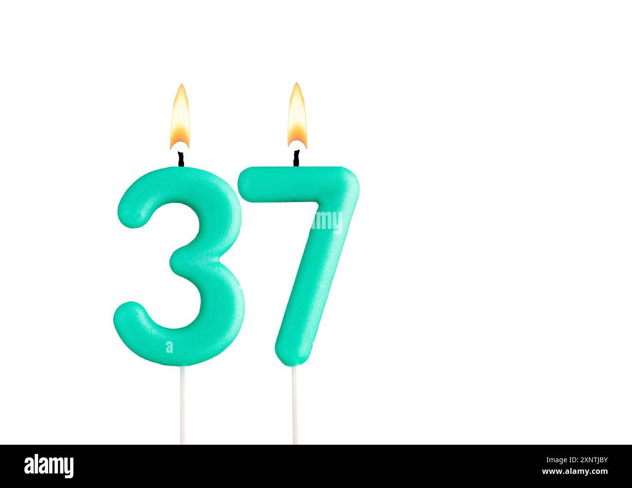 Green birthday candle on white background - Candle number 37 Stock ... Green birthday candle on white background - Candle number 37 Stock ...
