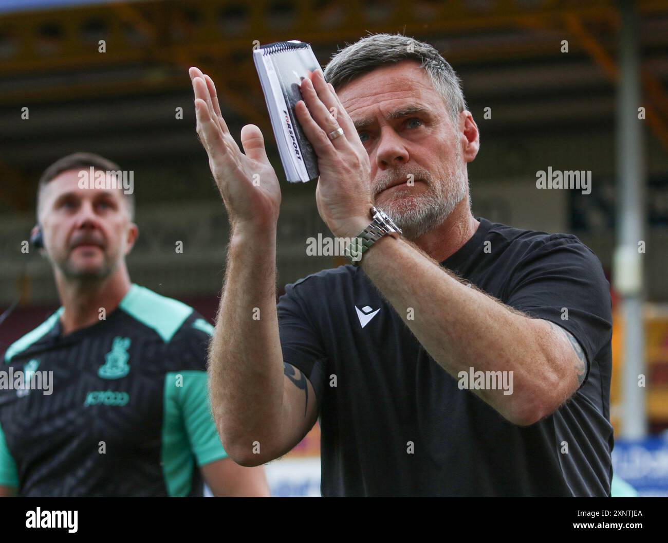 Bradford, UK, 30th July 2024. Bradford Manager Graham Alexander, During ...