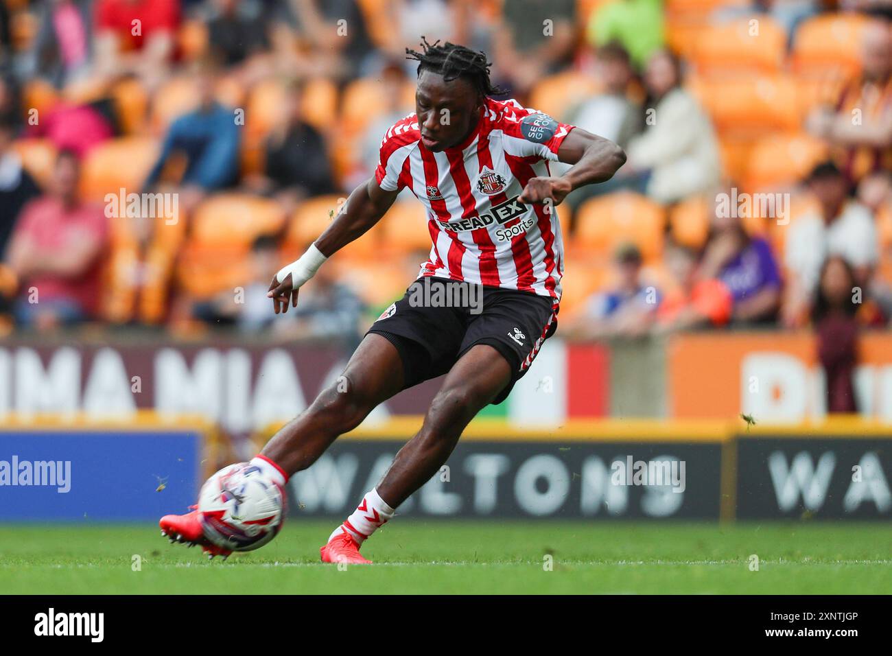 Bradford, UK, 30th July 2024.Sunderland's Romaine Mundle, During ...