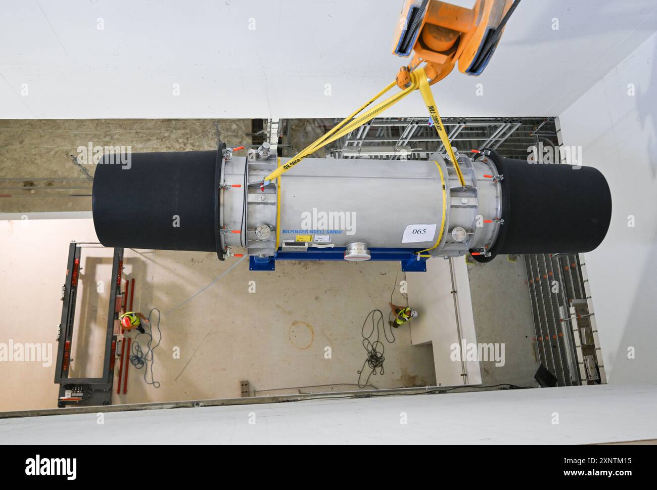 Darmstadt, Germany. 02nd Aug, 2024. A dipole magnet weighing several ...