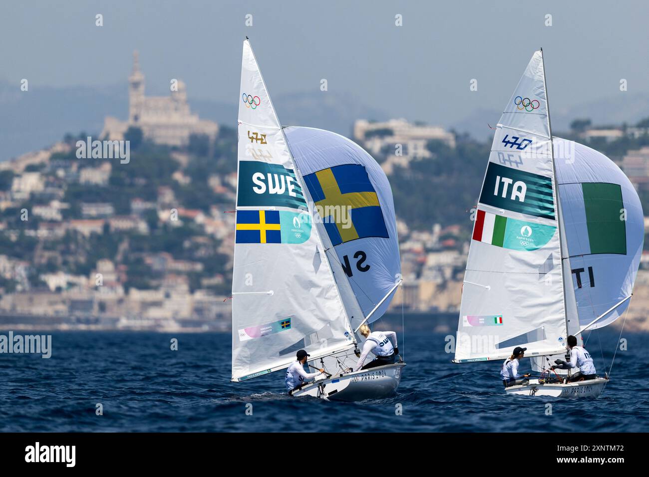 Anton Dahlberg and Lovisa Karlsson of, Sweden. , . compete in Mixed ...