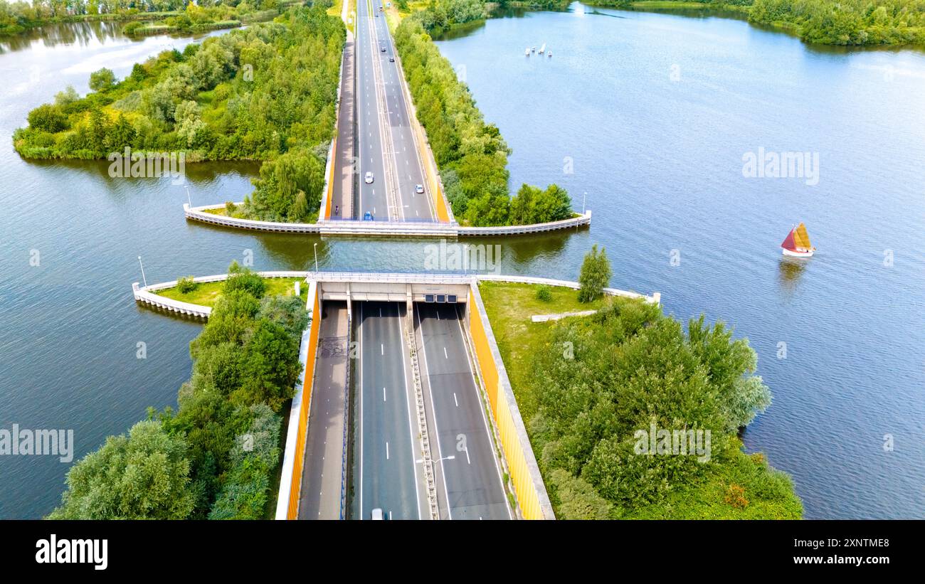 A Dutch highway bridge seamlessly blends with the landscape by ...