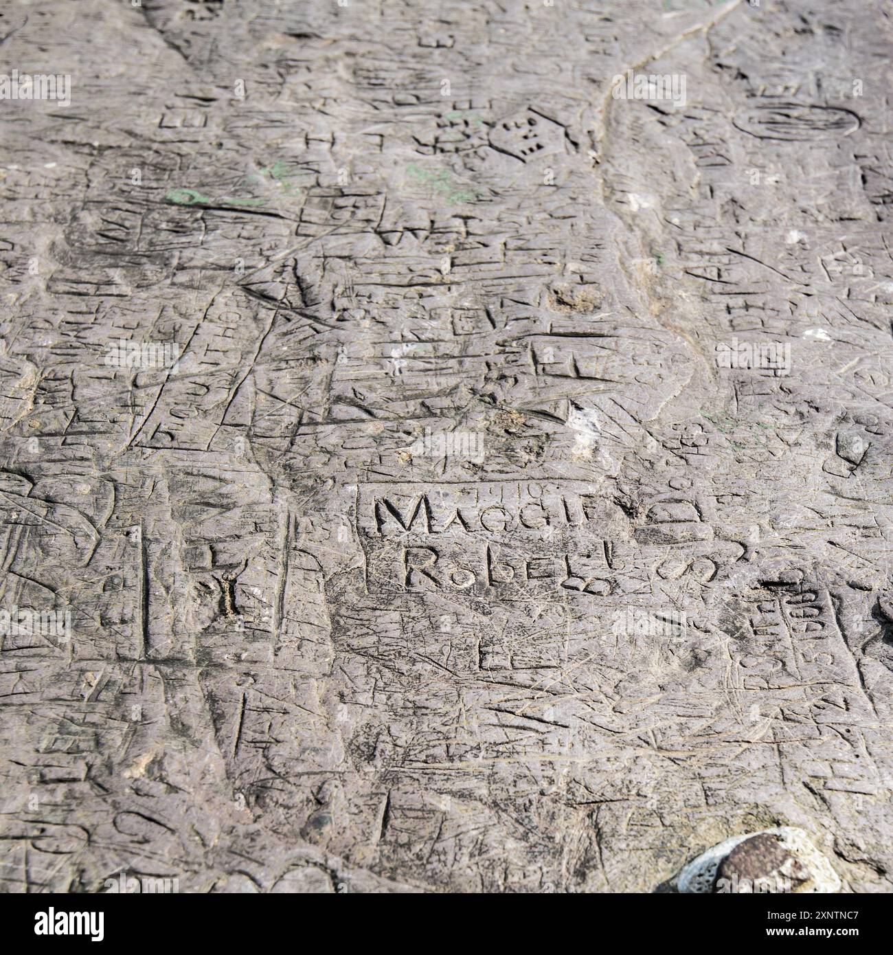 Slate etched multiple times dolbadarn castle llanberis hi-res stock ...