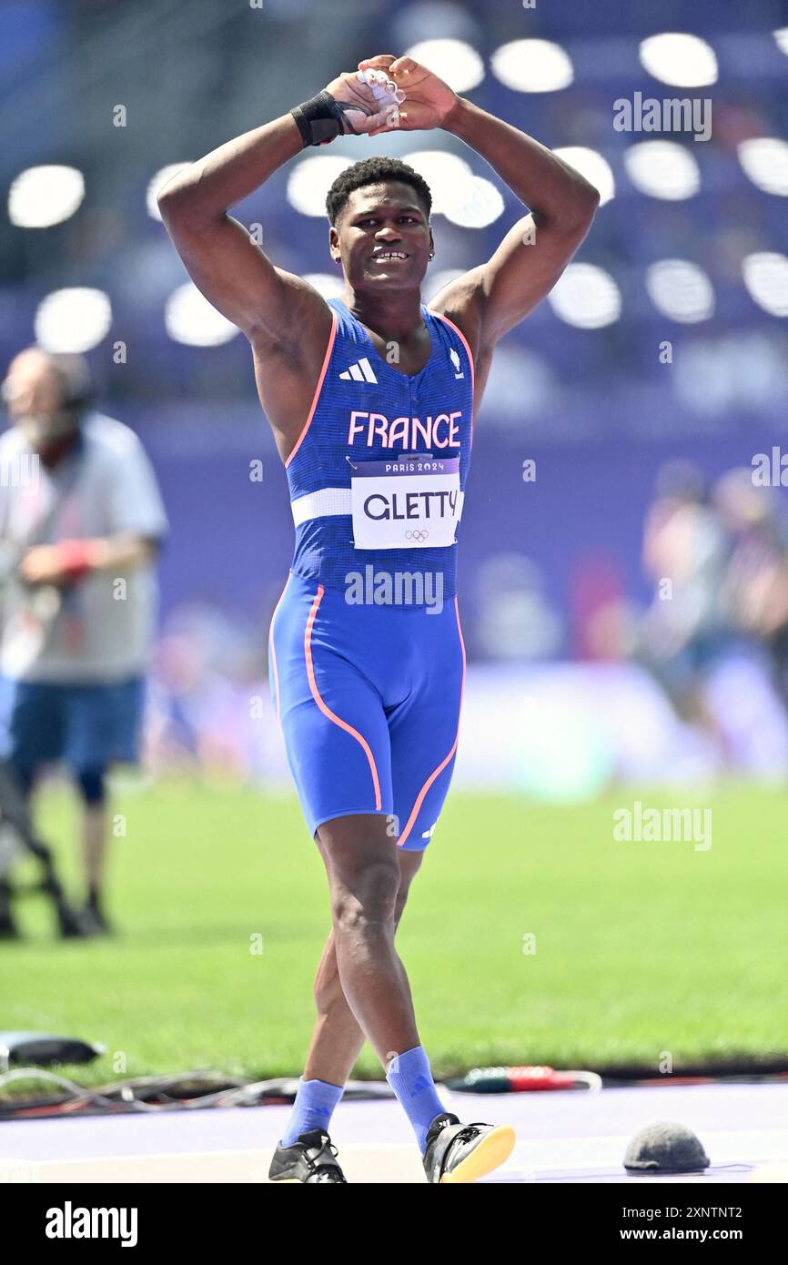 Paris, France. 02nd Aug, 2024. Makenson Gletty of Team France competes ...