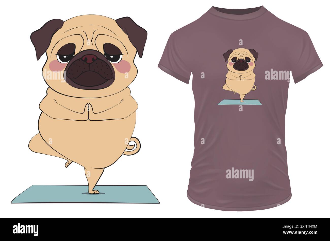 Funny dog standing in Cut Out Stock Images & Pictures - Alamy