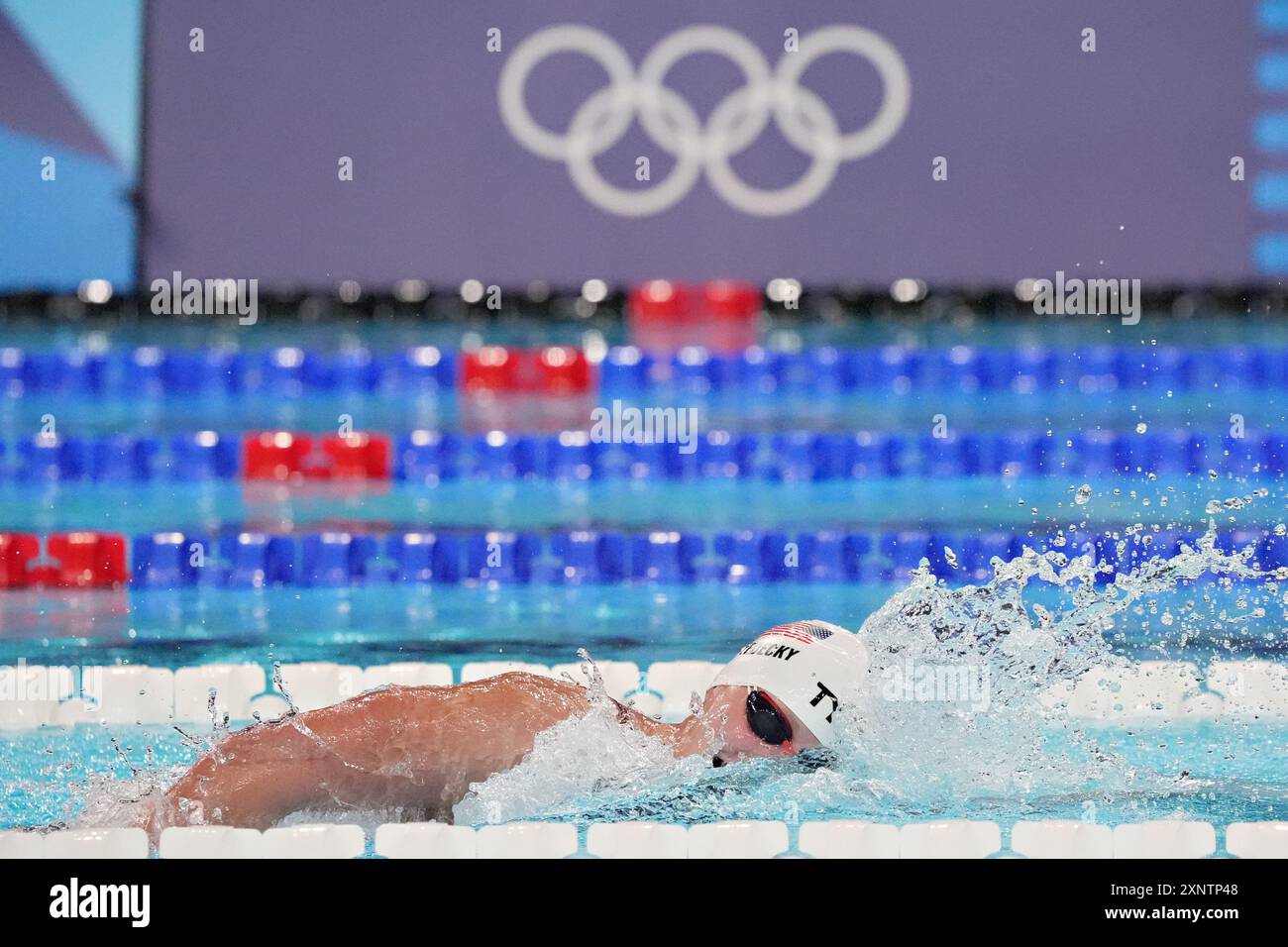 Paris, France. 02nd Aug, 2024. Katie Ledecky of the USA, in action at ...
