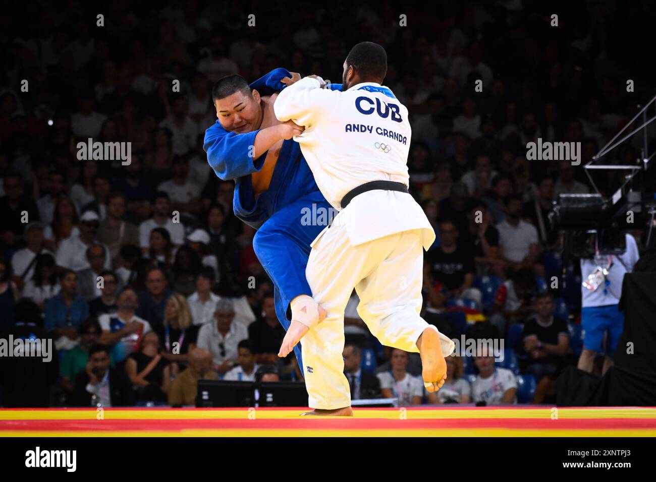 Tatsuru Saito ( JPN ) vs Andy Granda ( CUB ), Judo, Men +100 kg ...