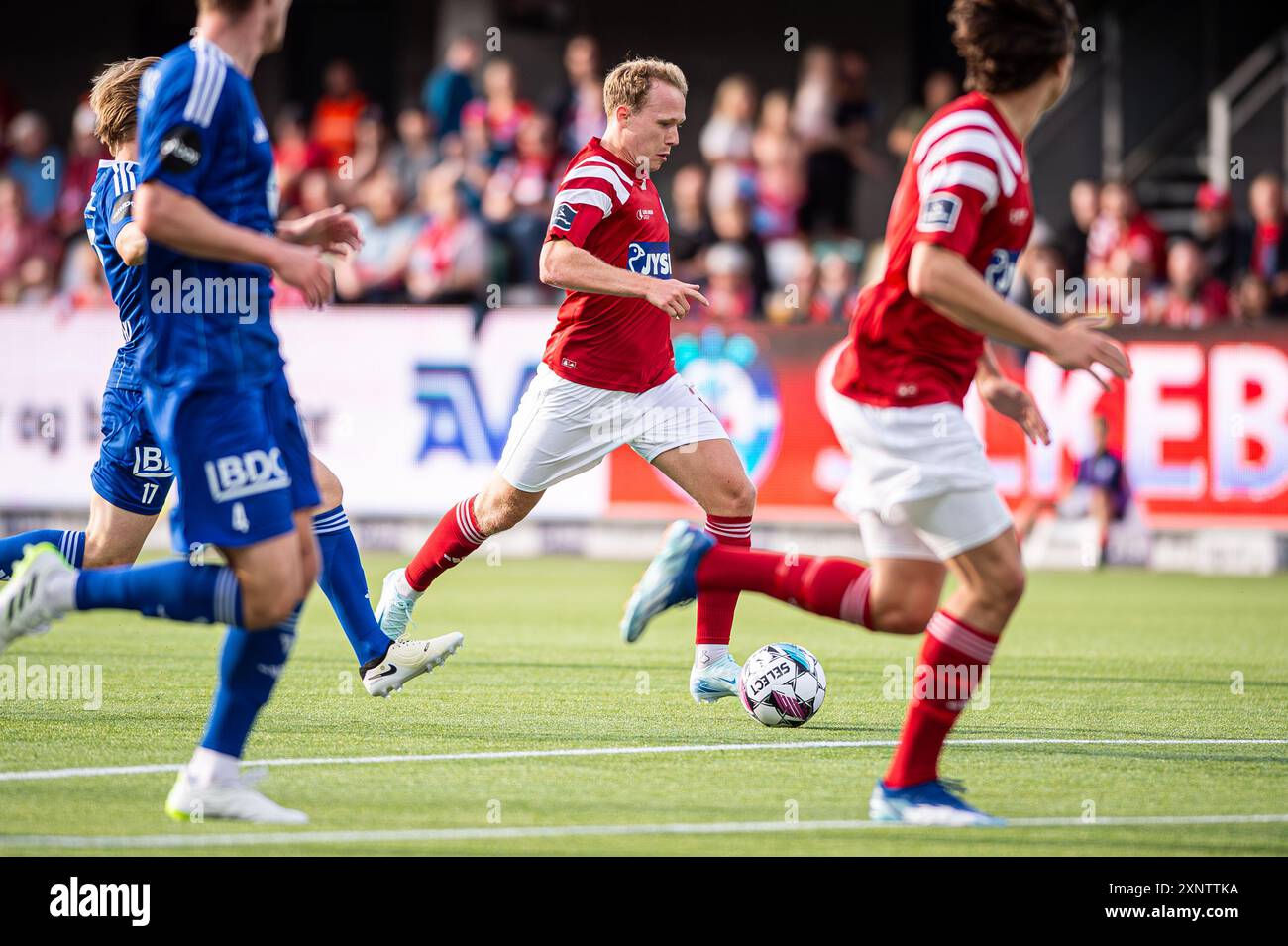 Silkeborg, Denmark. 01st Aug, 2024. Anders Klynge (21) of Silkeborg IF ...