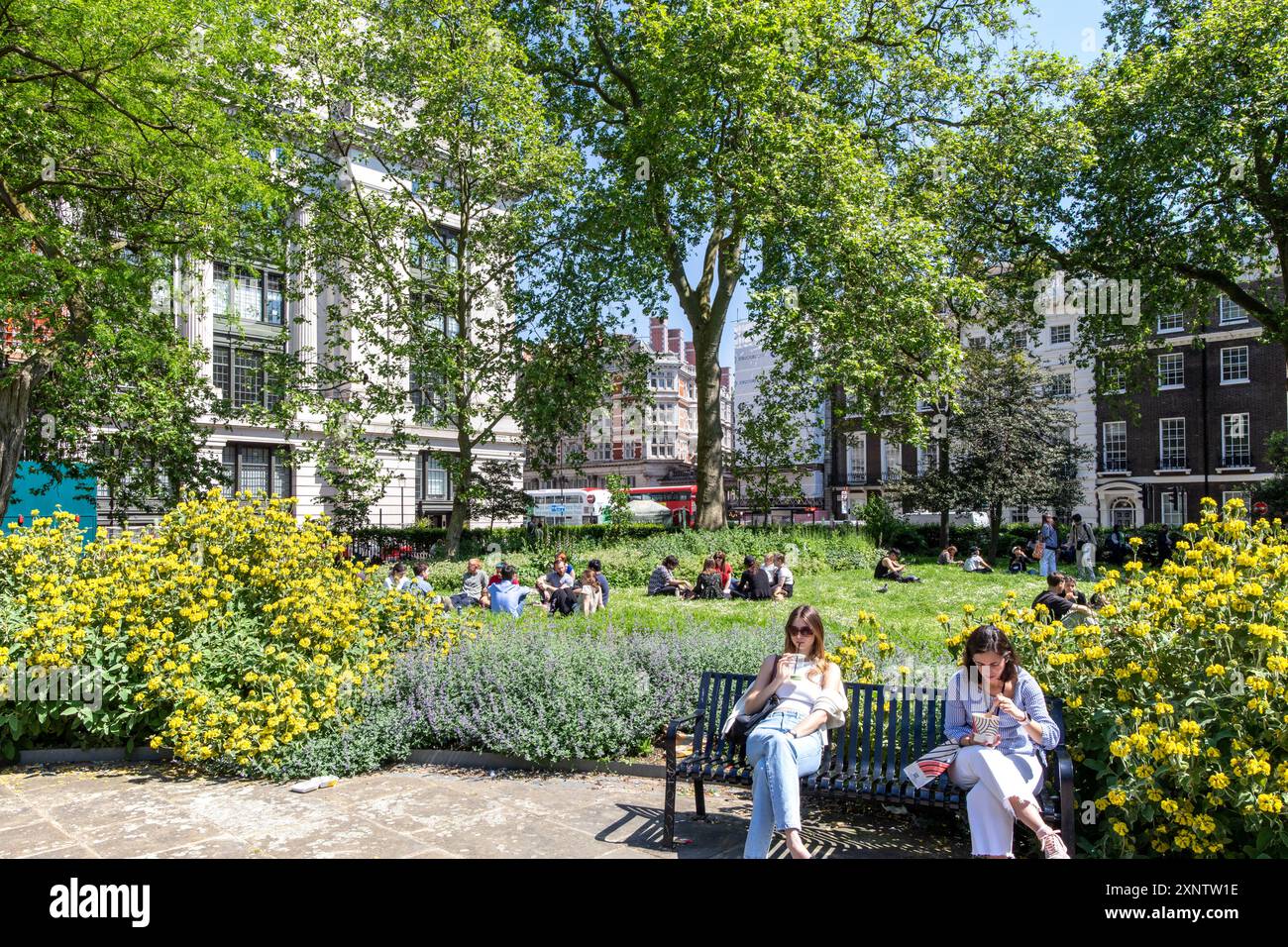 Bloomsbury Square Gardens London UK Stock Photo - Alamy