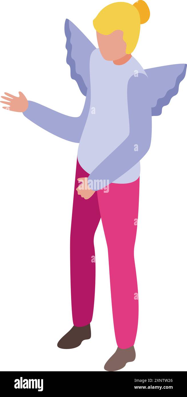 Angel pointing to heaven Stock Vector Images - Alamy