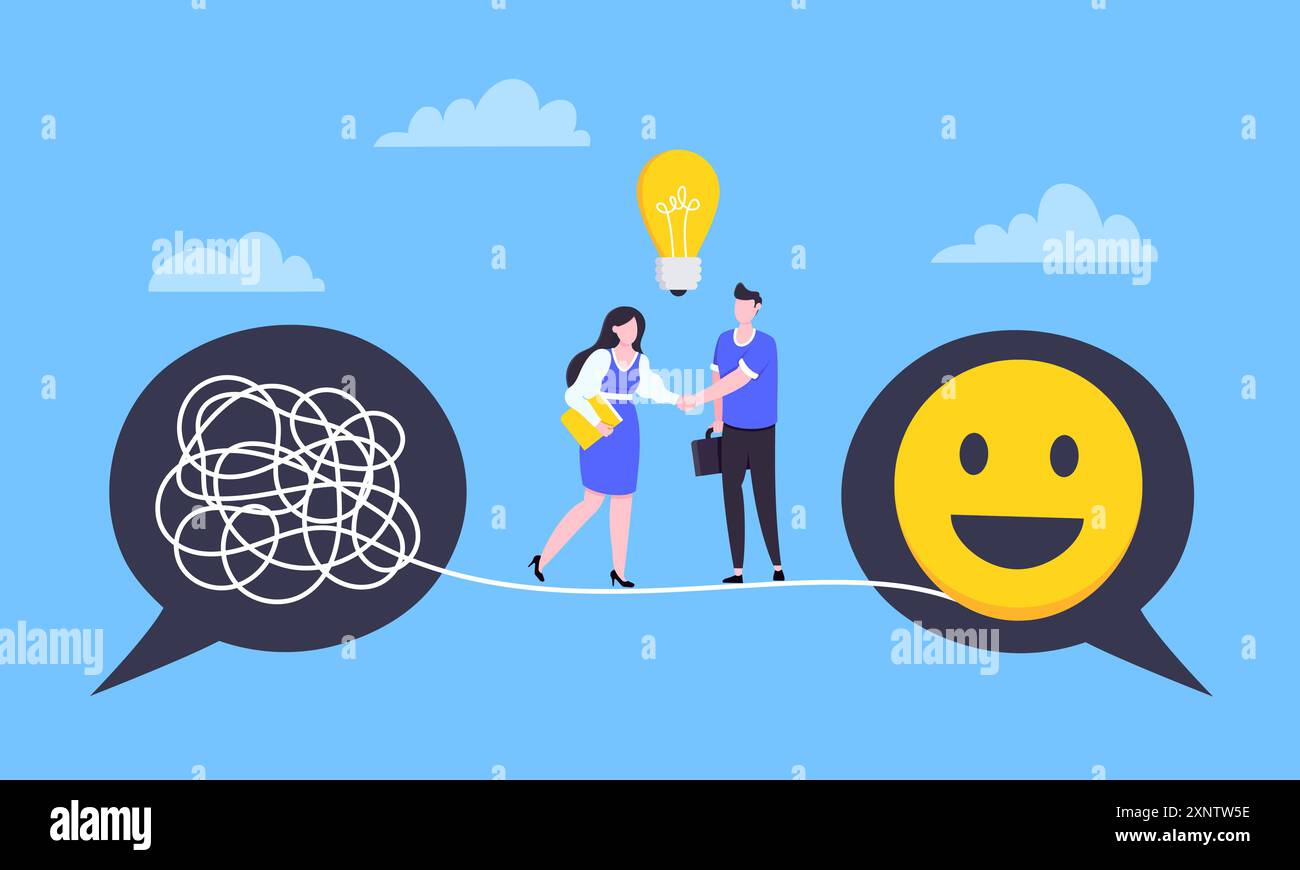 Understanding problem solution simplify challenge Stock Vector Image & Art - Alamy