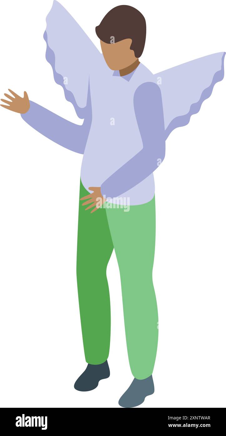 Angel pointing to heaven Stock Vector Images - Alamy