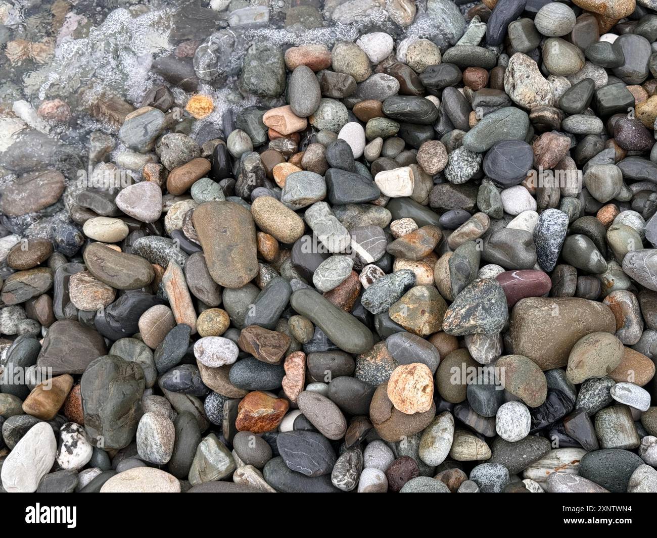 natural background of sea pebbles. emply beach Stock Photo - Alamy