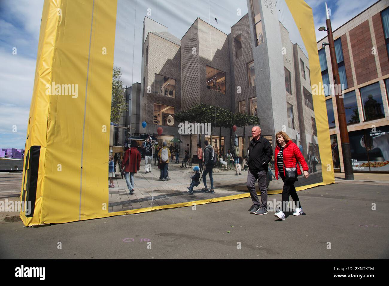 A vision of the future in Keel Square in Sunderland City centre, where ...