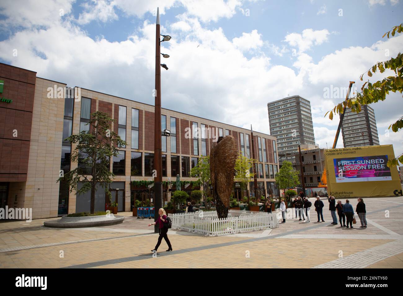A new open space in Keel Square in Sunderland City centre, where the ...