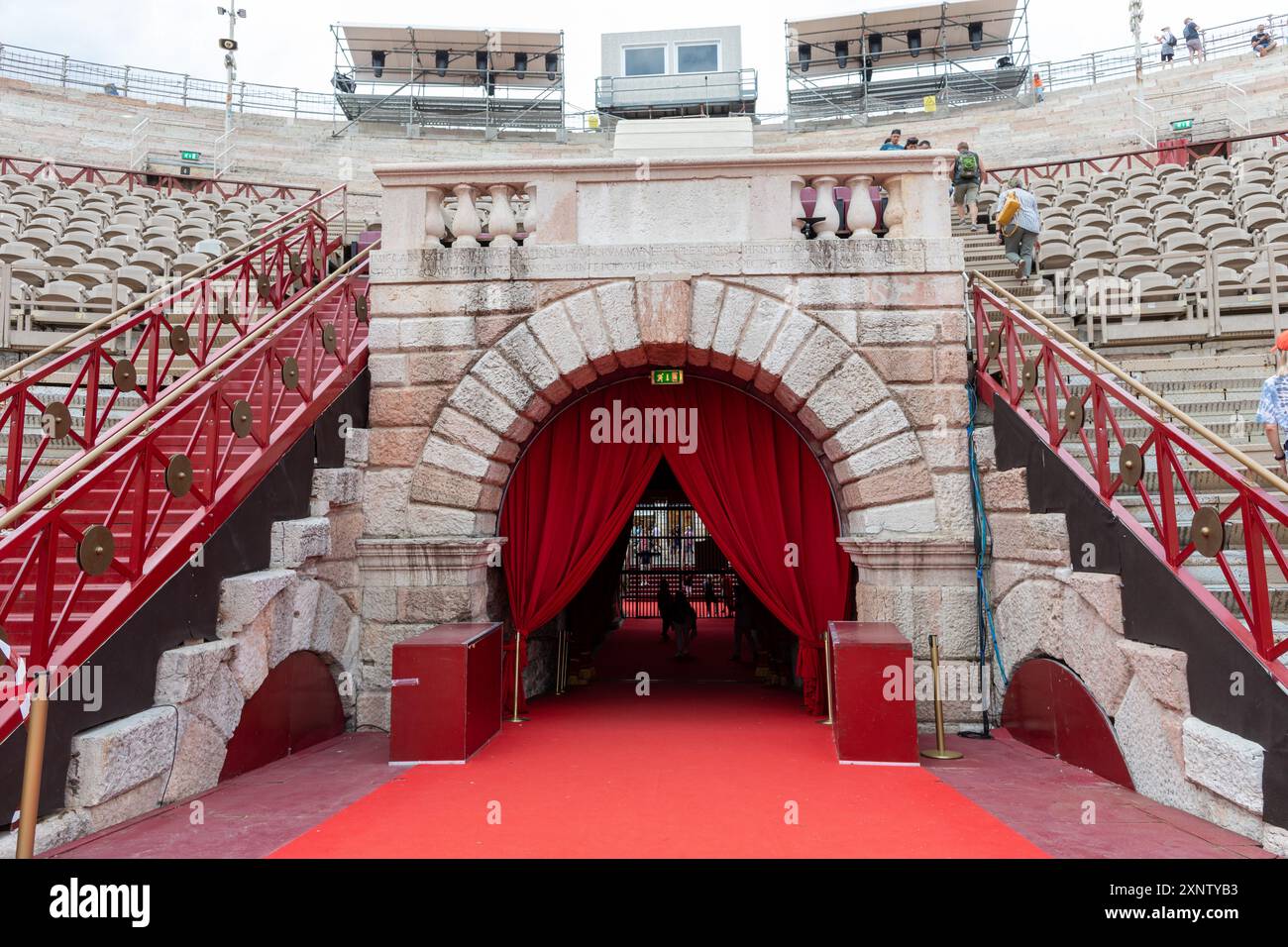 The Interior of the Roman Amphitheatre In Verona Italy Stock Photo - Alamy
