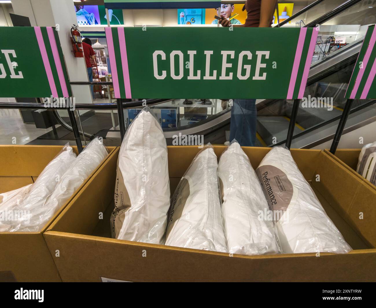 Back-to-school display in a Target store in Herald Square in New York ...